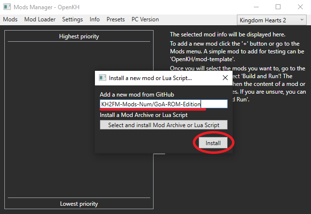 PC - Steam and Epic Setup Guide | KH2Randomizer